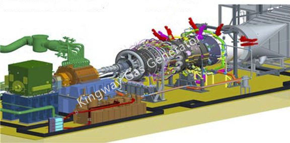 Kingway 25MW Gas Steam Turbine Generator Set For Telecommunication