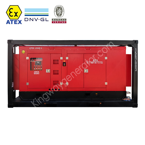 Supply 400v 50hz 3 phase 4 wire 300kva diesel engine ex-proof ATEX Zone ...