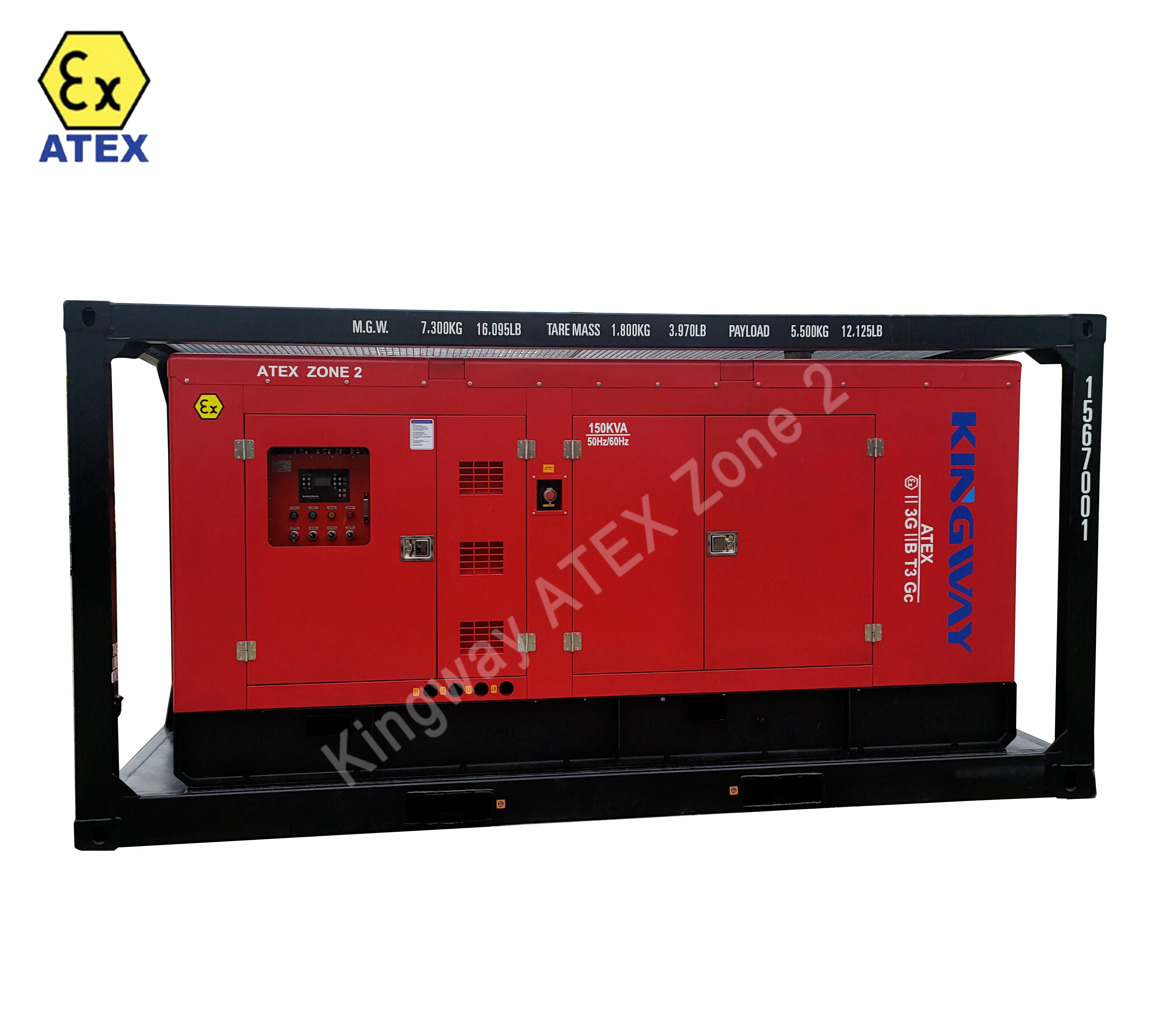 hazardous area 3phase dnv certificate lifting frame 160kw 200kva atex ...