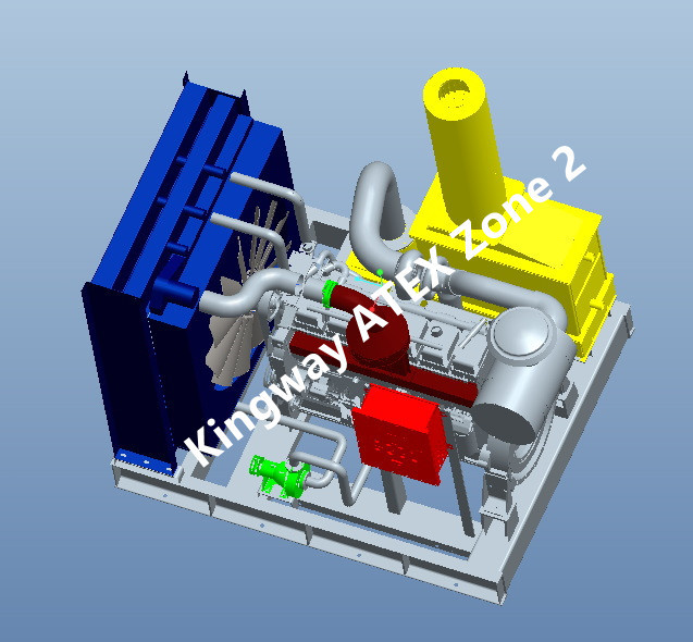 ATEX Certified Zone 2 60KVA Silent Diesel Generator Set Integrated ...